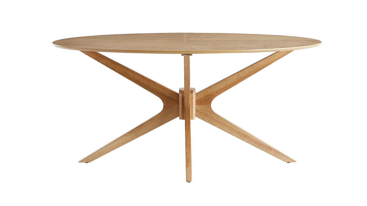 Mesa de comedor ovalada de diseño en roble 160 cm DIELLI - Miliboo