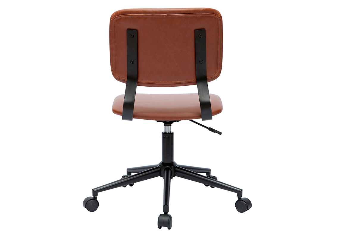 Silla de escritorio vintage marrón LAB - Miliboo